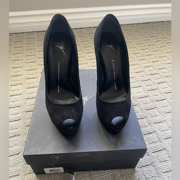 Giuseppe Zanotti | Shoes | Giuseppe Zanotti Sharon 5 Suede Heel | Poshmark